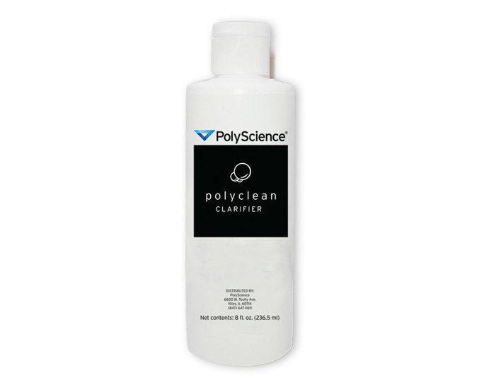 polyclean CLARIFIER - 8 oz & case (12 x 8 oz) | PolyScience